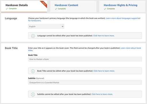 How to Self-Publish Hardcover Books with KDP