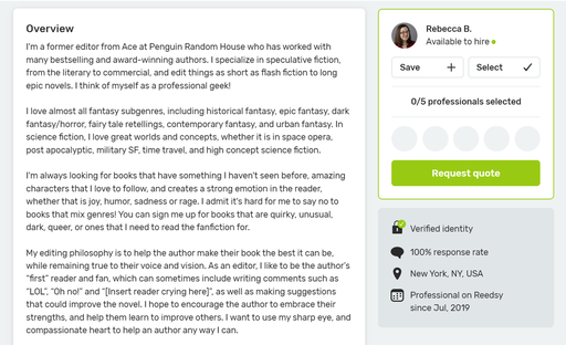 7 Tips for Creating a Reedsy Freelancer Profile
